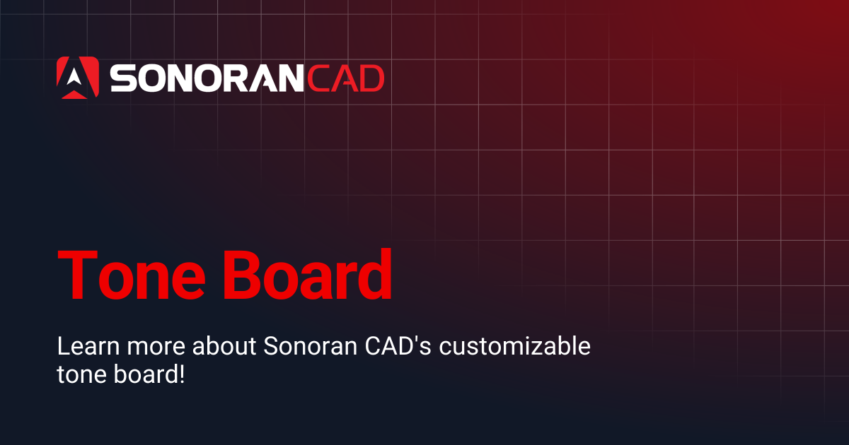 Tone Board | CAD | Sonoran Software Documentation