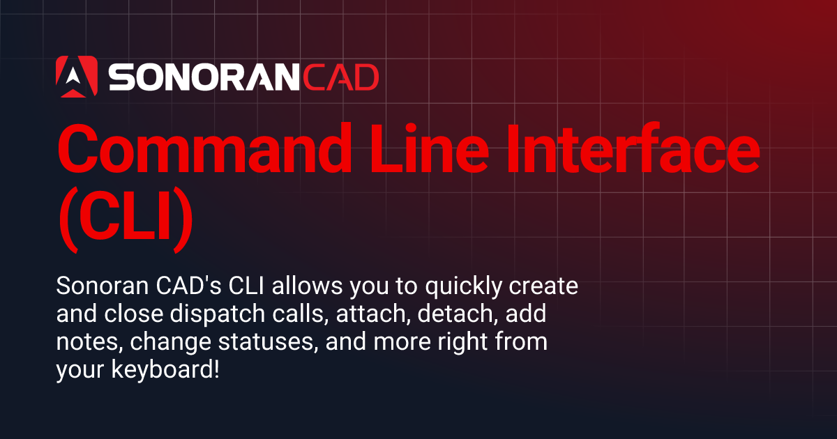 Command Line Interface (CLI) | Sonoran Software Documentation