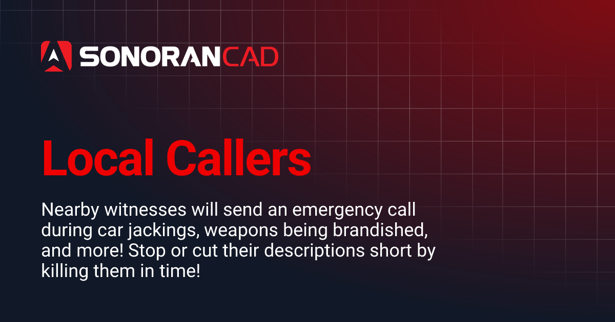 Local Callers | Sonoran Software Documentation