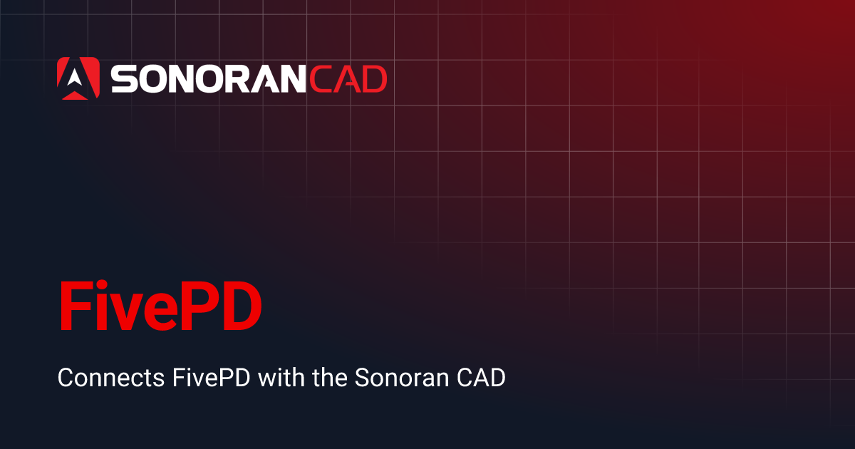 FivePD | CAD | Sonoran Software Documentation