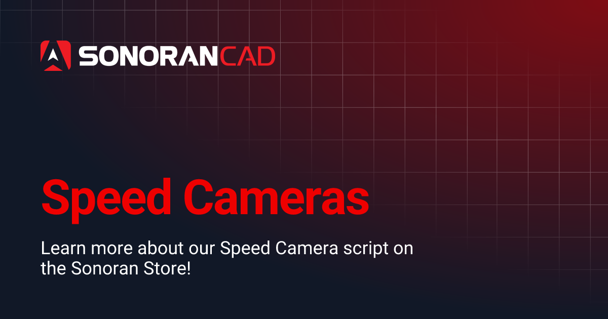 Speed Cameras | CAD | Sonoran Software Documentation