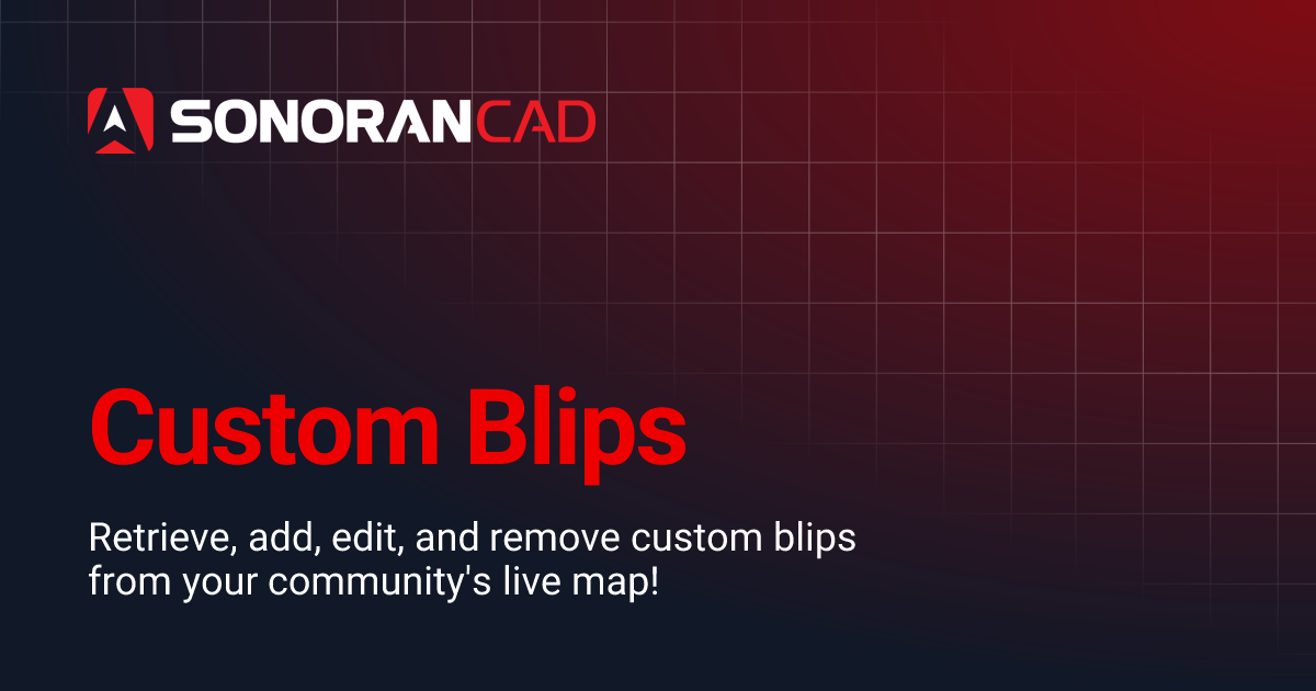 Custom Blips | Sonoran Software Documentation