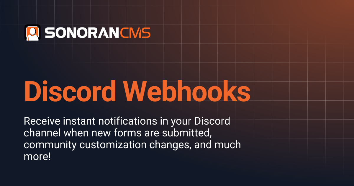 Discord Webhooks | CMS | Sonoran Software Documentation