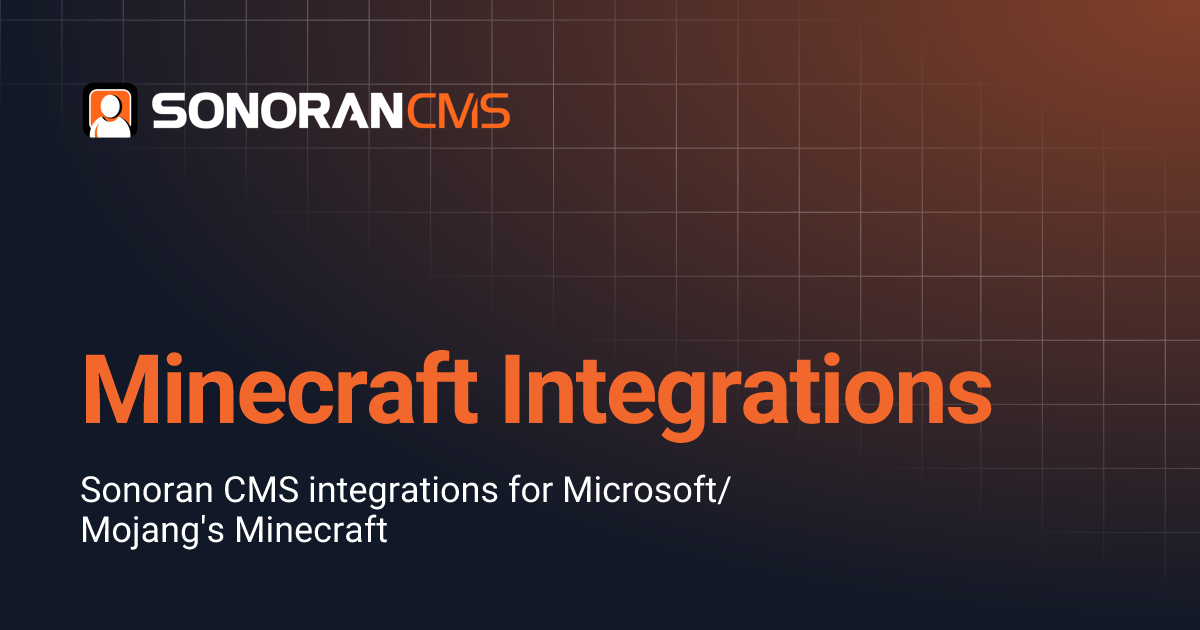 Minecraft Integrations | CMS | Sonoran Software Documentation