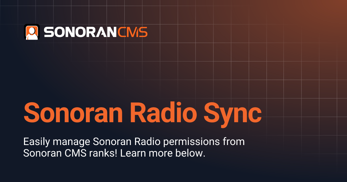 Sonoran Radio Sync | CMS | Sonoran Software Documentation