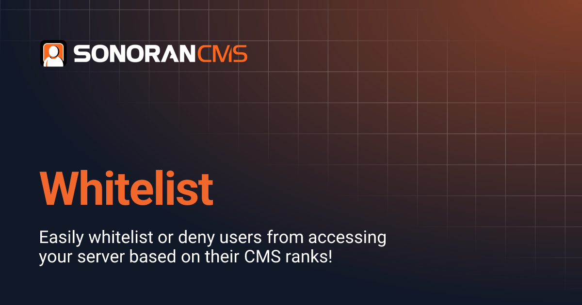 Whitelist | Sonoran Software Documentation