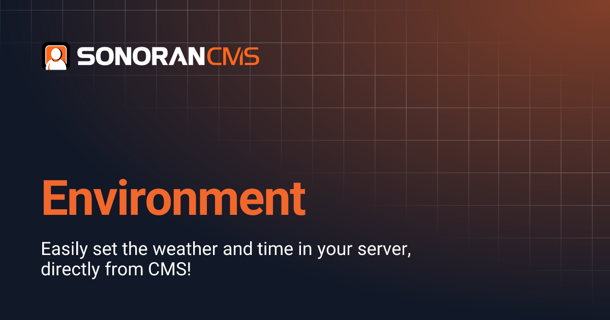 Environment | Sonoran Software Documentation