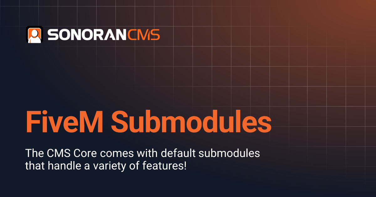 FiveM Submodules | Sonoran Software Documentation
