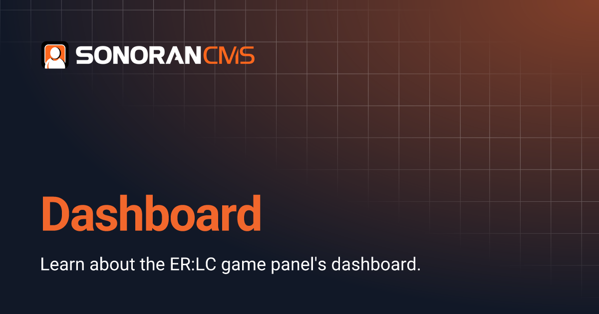 Dashboard | Sonoran Software Documentation