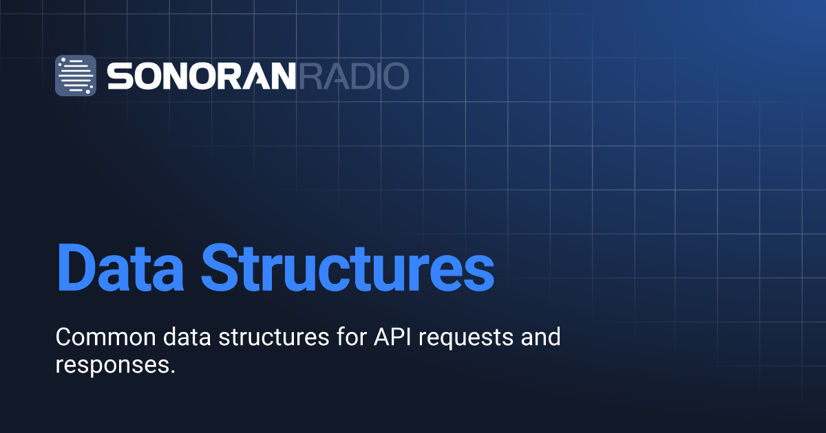 Data Structures | Sonoran Software Documentation