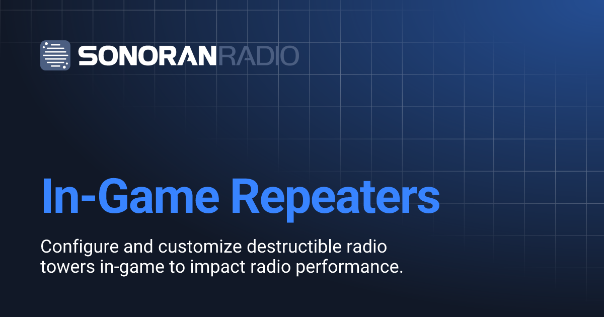 In-Game Repeaters | Sonoran Software Documentation