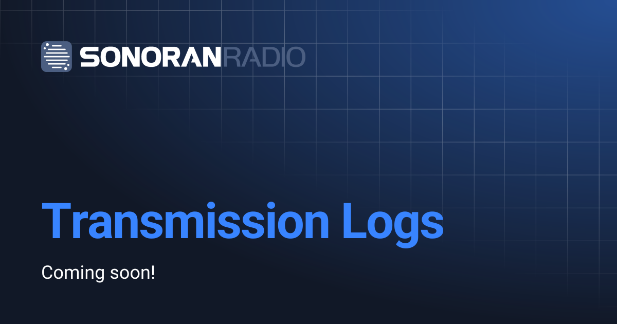 Transmission Logs | Radio | Sonoran Software Documentation